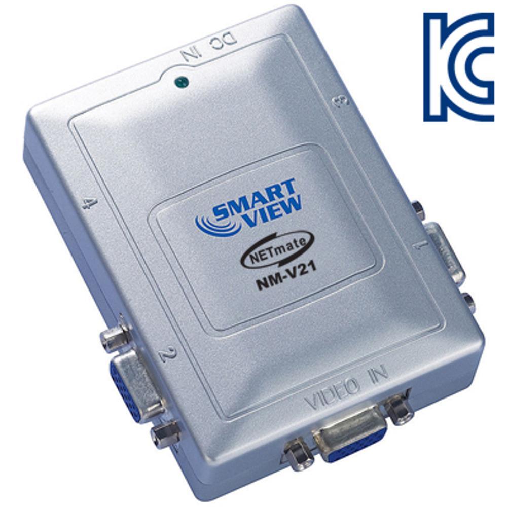 사이클론 쇼핑몰에 오신것을 환영합니다 - NETmate NM-V21 고해상도 1:2 모니터 자동 분배기(보급형)